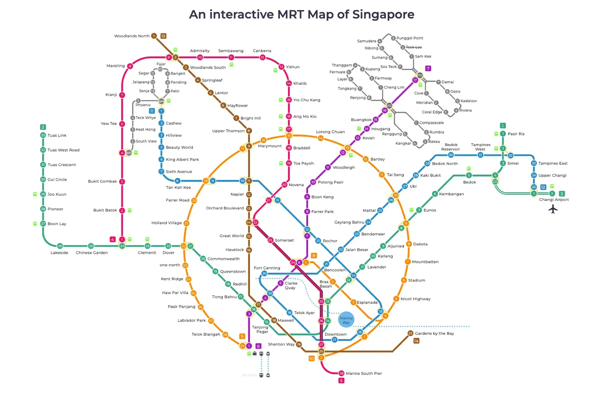 シンガポールMRTマップ2025 / Singapore MRT Map 2025 - 日々ブログ